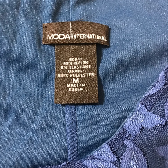 Moda International | Dresses | Nearly New Navy Blue Lace Body Contour ...